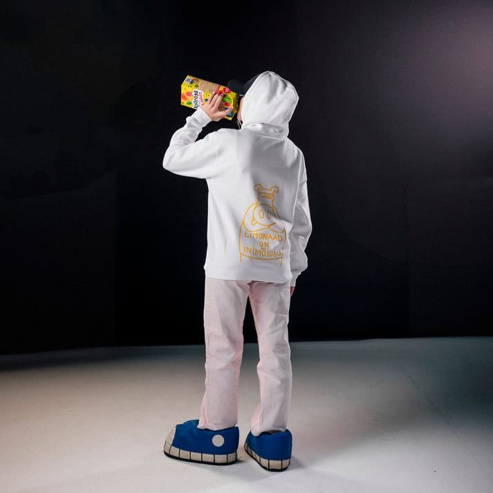 Valge Limpa official kapuutsiga pusa – Limpa official merch